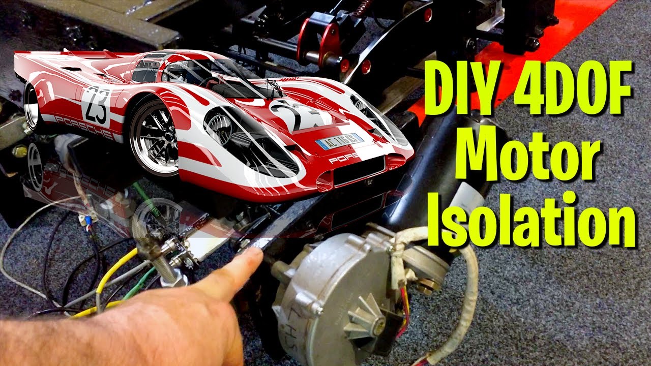 4DOF DIY Motion Simulator Platform Motor Isolation Method - YouTube