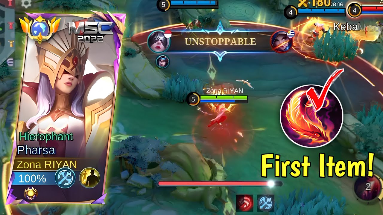 PHARSA FIRST ITEM BLOOD WINGS ⁉️ NEW BEST BUILD FOR 1 SHOT PHARSA 2025 ...