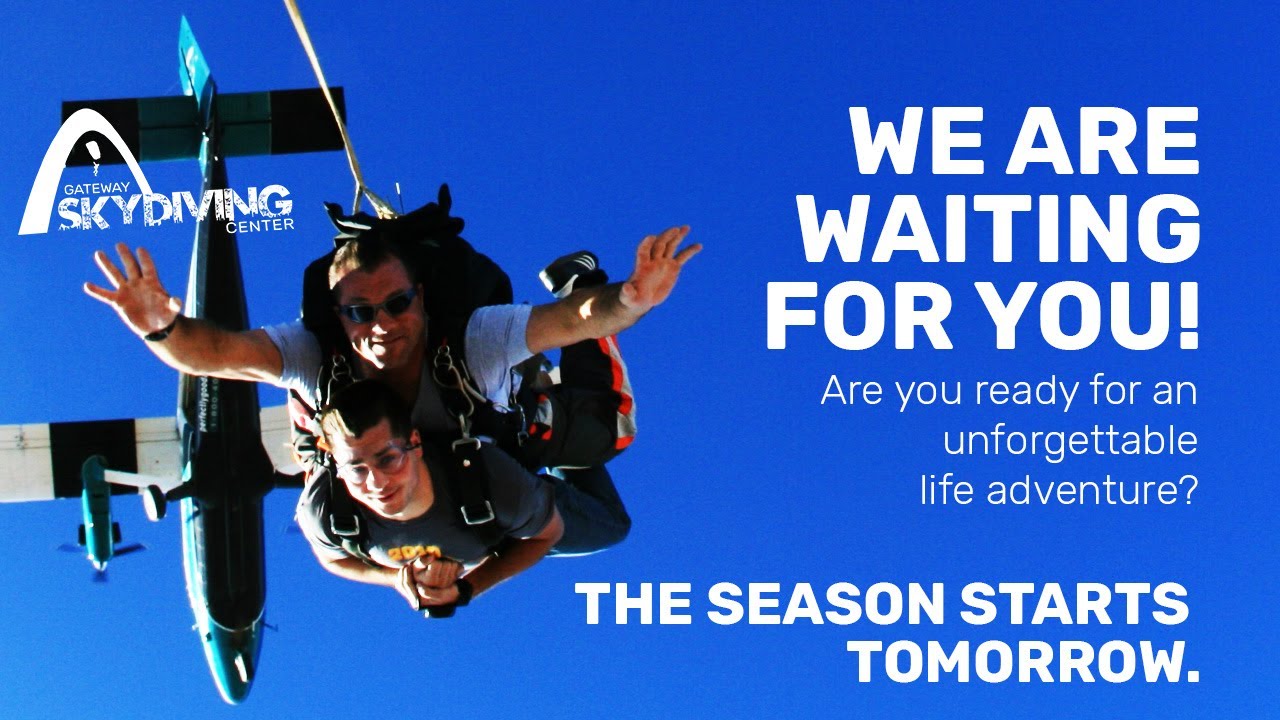 Gateway Skydiving Center - The Season 2020 Starts Tomorrow - YouTube