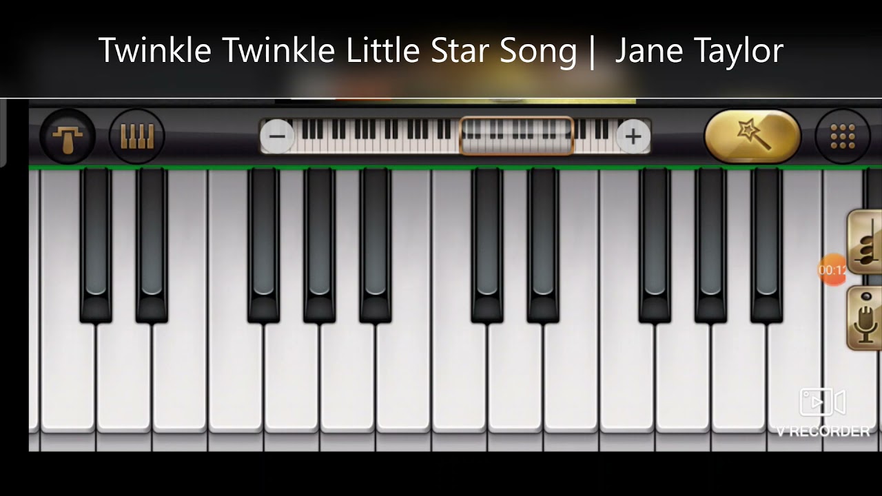 Twinkle Twinkle Little Star Song | Jane Taylor | With Keyboard Notes ...