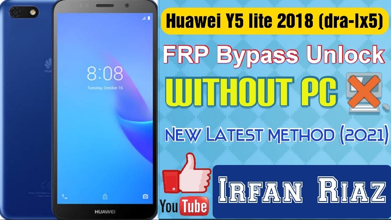 Y5 lite 2018(Dra-lx5)Frp bypass|unlock without pc 2021 new latest ...
