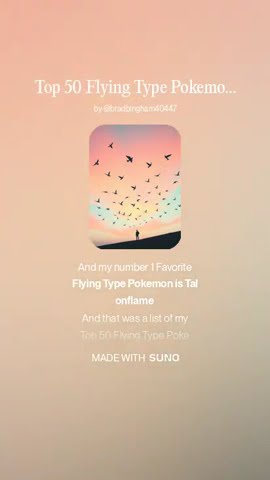 Top 50 Flying Type Pokemon - YouTube