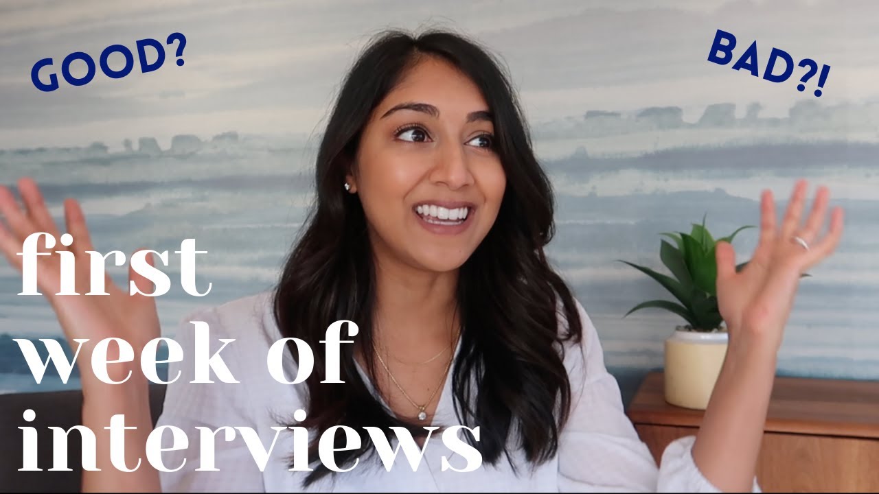 FIRST WEEK OF INTERVIEWS | Lessons, tips, reflections - YouTube