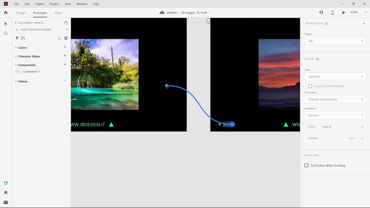 VideoCourse Adobe XD - 12 - Create an Interactive Presentation, Link ...