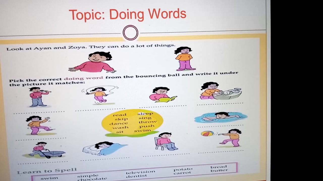 Doing words class one - YouTube