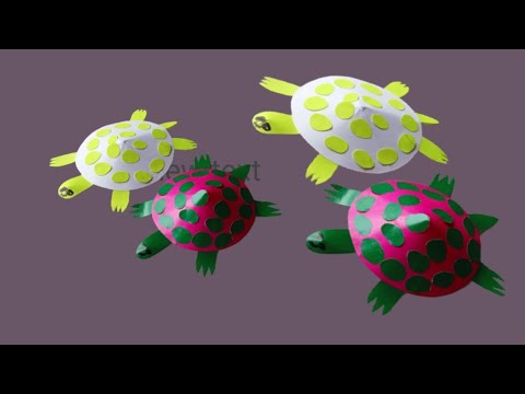 Using Origami Paper and Making Tortoise | Esey To Make Paper Tortoise ...