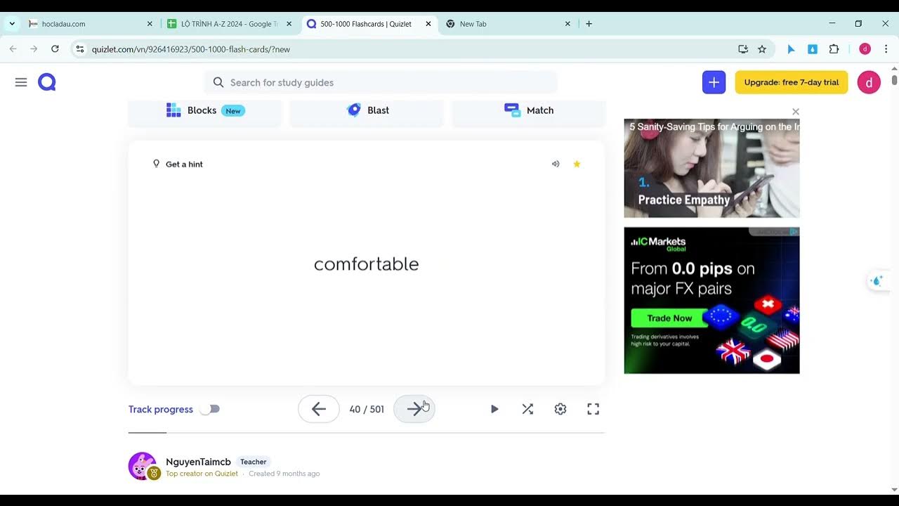 500 1000 Flashcards Quizlet Google Chrome 2025 03 20 13 34 33 - YouTube