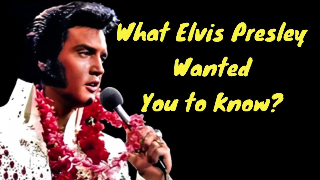 Elvis Presley's Powerful Words: The Inspiration You Need! - YouTube