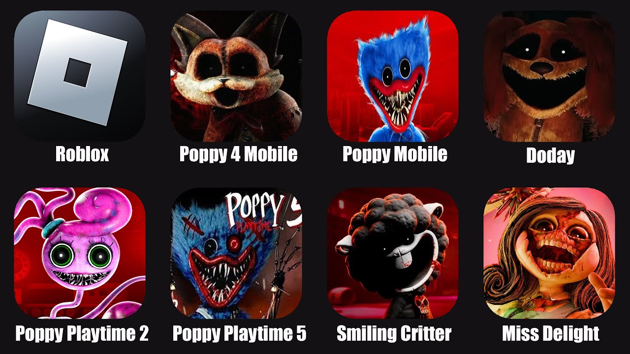 ROBLOX: POPPY 4 MOBILE, POPPY MOBILE, DOGDAY, POPPY PLAYTIME 2, POPPY ...
