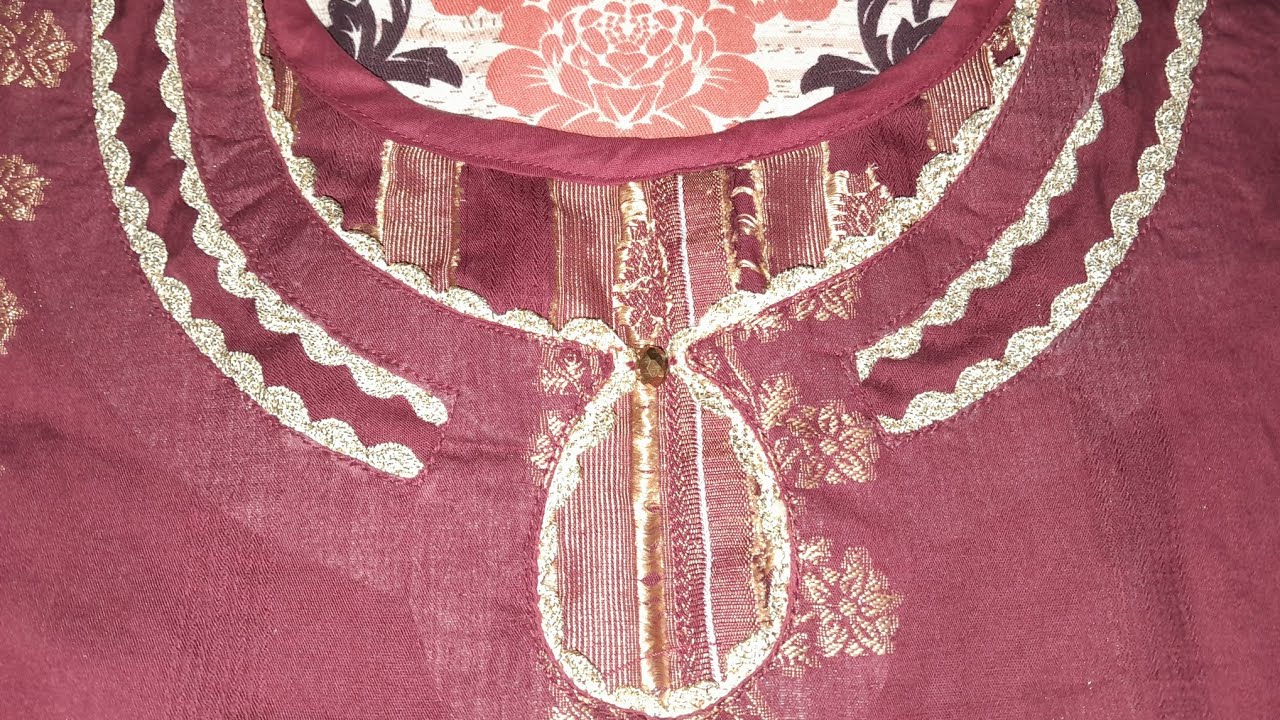 Trendy Neck design// Cutting and stitching ideas// Step by step ...