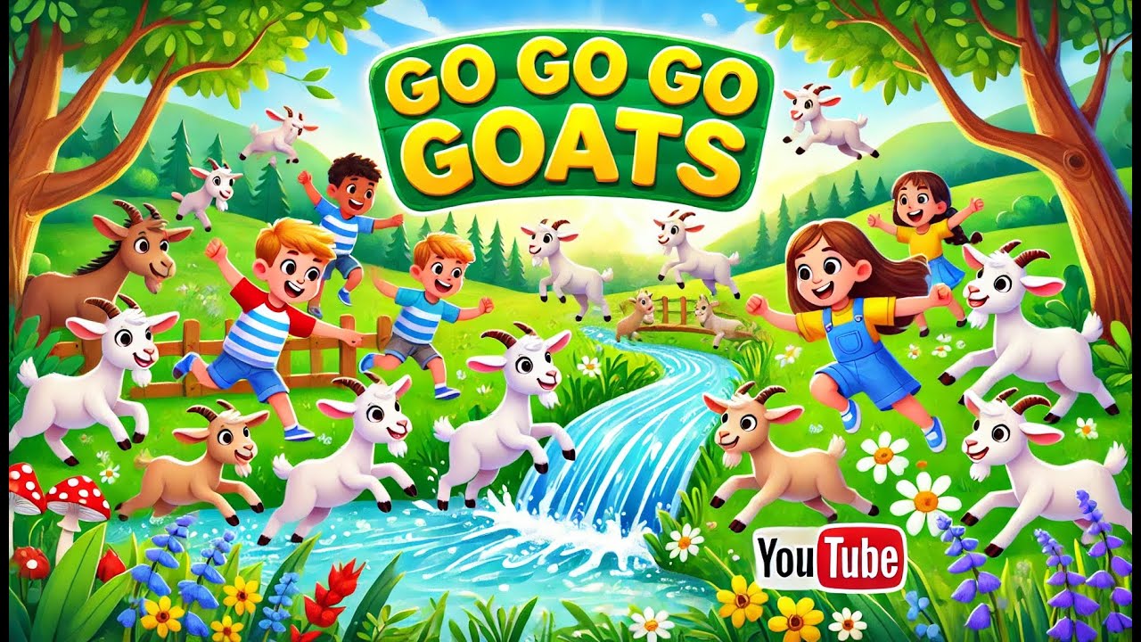 Go Go Goats Song | Fun & Educational Kids Video with Real Goat Footage ...
