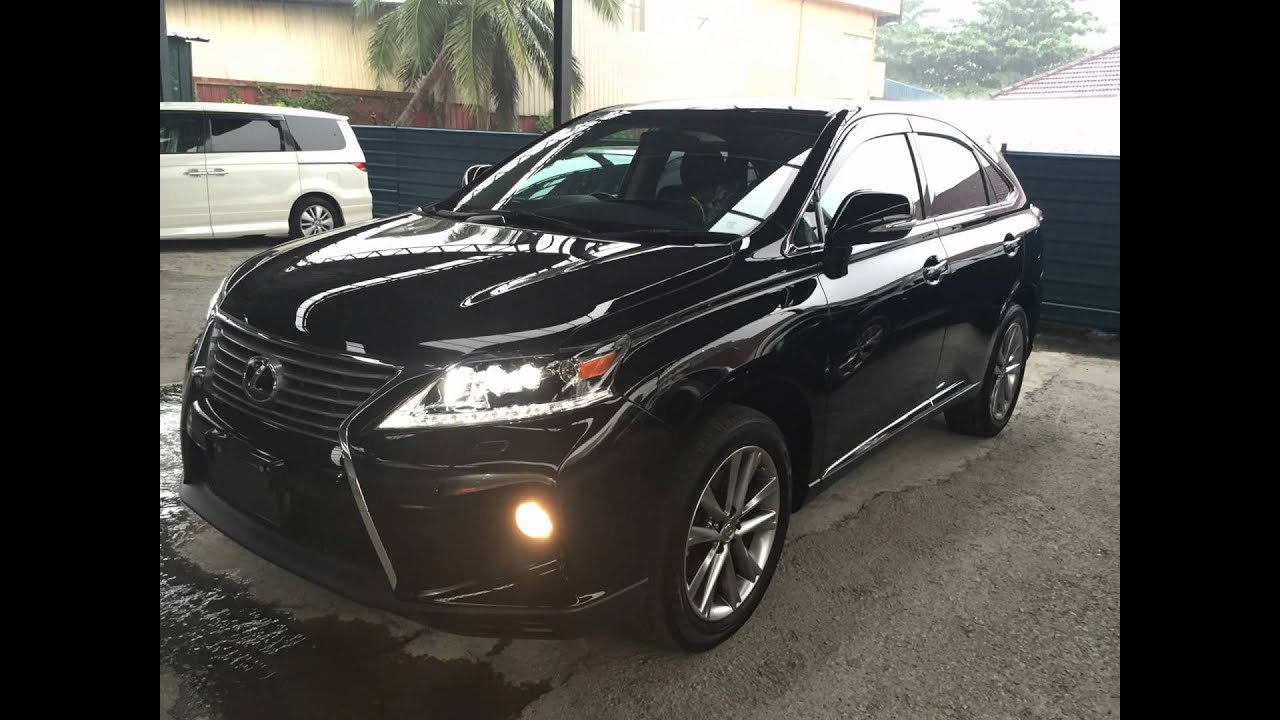 LEXUS RX270 VERSION-L (SUNROOF) - MEGA SPEC - UNREG 2014 - BLACK - YouTube