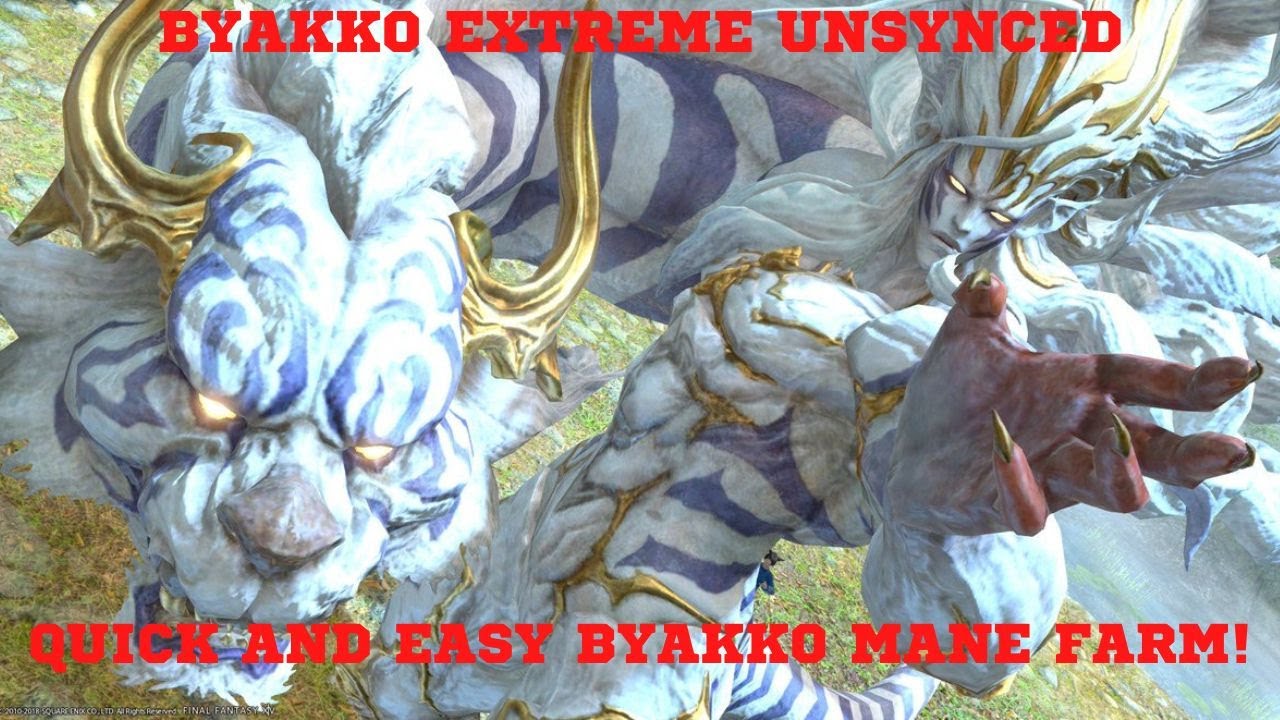 Byakko Extreme Unsync (Easy 4 Player Mount Farm) - YouTube
