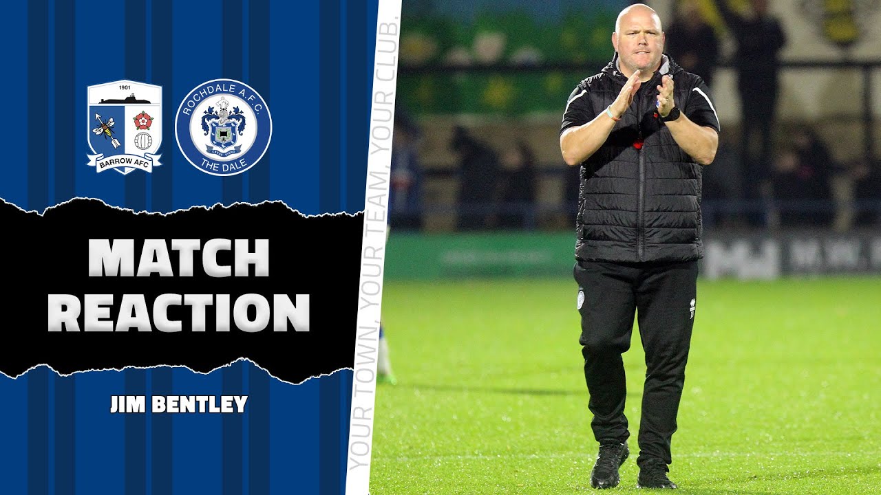 Jim Bentley On Barrow AFC Draw - YouTube