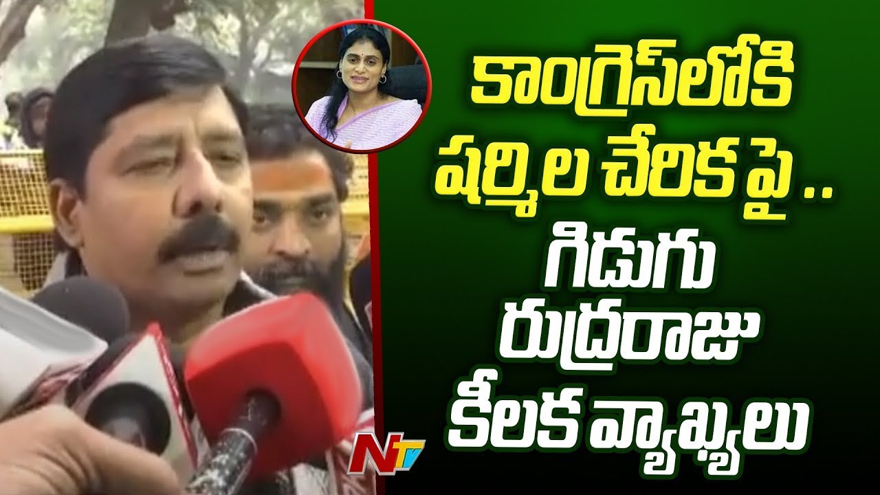 APCC Chief Gidugu Rudra Raju On YS Sharmila Joining Congress | NTV ...