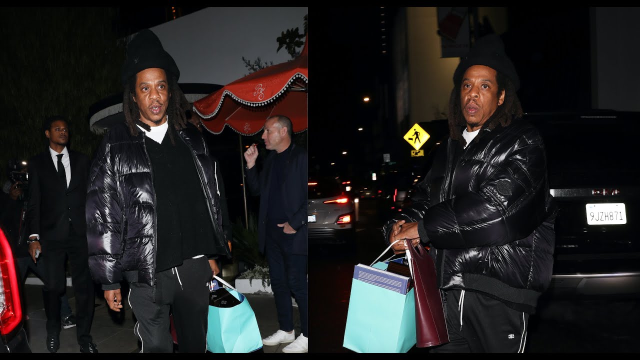 Rapper Jay Z attends a pre-grammy party at the Bird Streets Club in LA ...