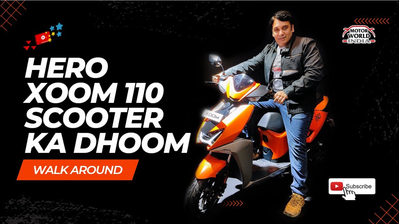 Hero XOOM 110 Scooter ka Dhoom | First Walk-Around - YouTube