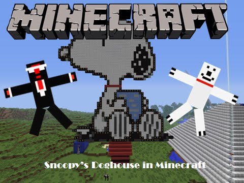 Snoopy's Doghouse in Minecraft - YouTube
