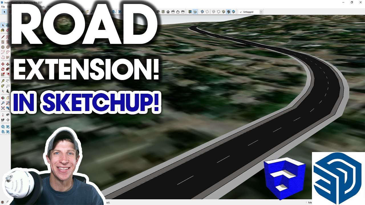 Easy Roads in SketchUp with INSTANT ROAD! - YouTube