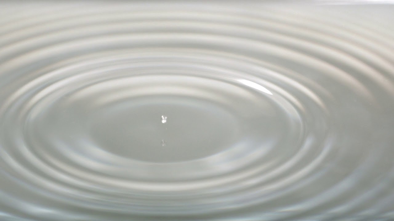 slow motion water drop in silver water wjnnh3ils D - YouTube