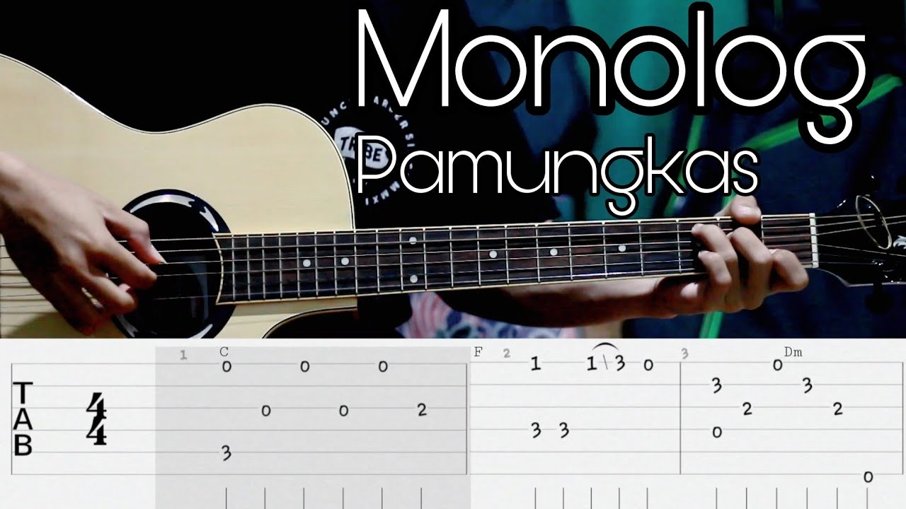 Pamungkas - Monolog | Fingerstyle Guitar Tutorial | TAB + CHORD - YouTube