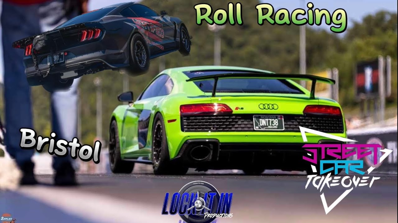 Roll Racing Bristol Street Car Takeover 190 MPH passes!!! - YouTube