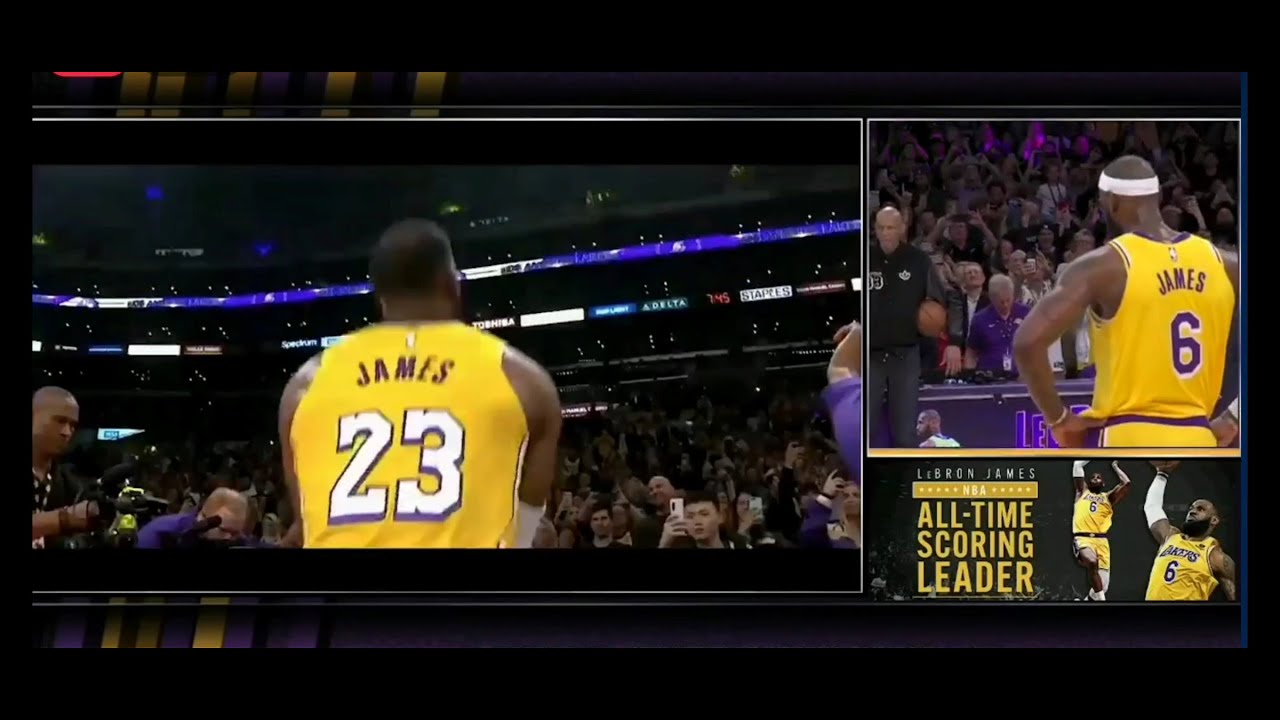 LBJ #1 NBA All Time Scoring Record (LIVE) Lebron James - YouTube