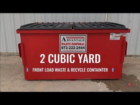 2 Cubic Yard Front Load Dumpster for Business Waste and Recycling Bin ...