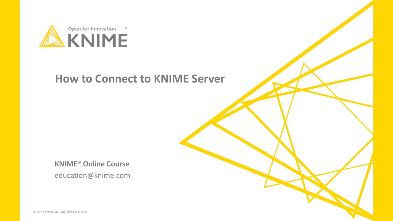 How to Connect to KNIME Server - YouTube