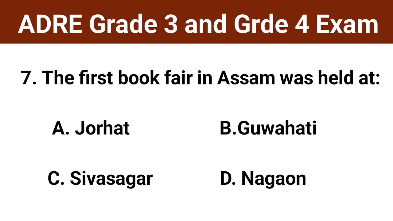 ADRE Questions and Answer | ADRE Question Answer 2024 || ADRE General ...