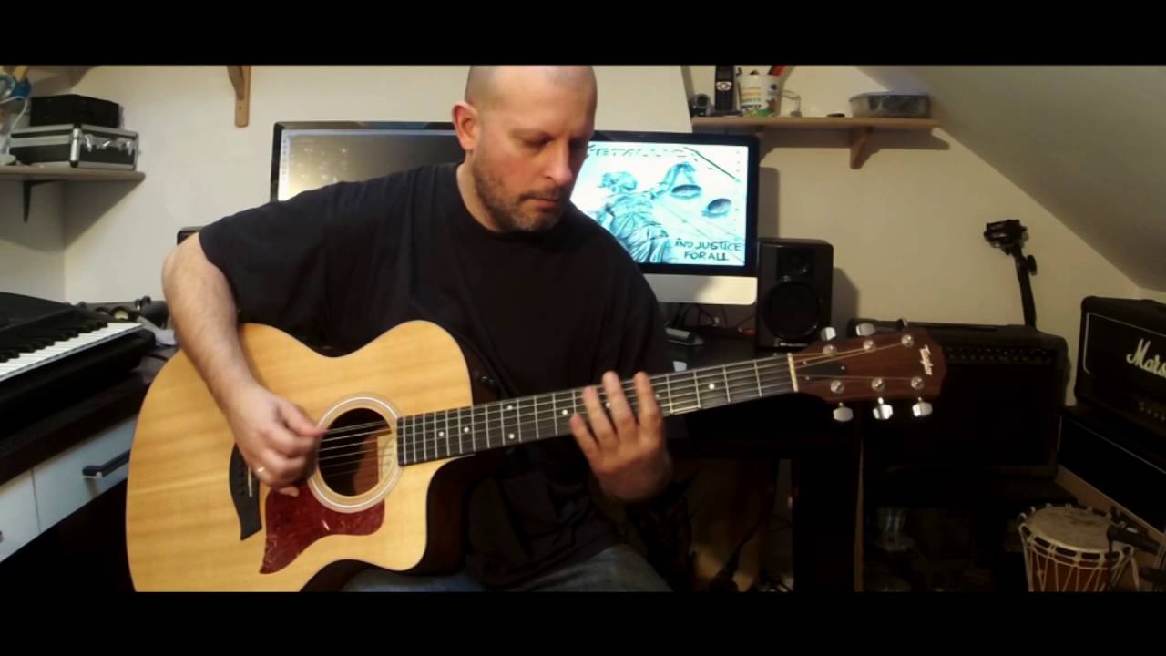 Blackened - Metallica (Acoustic Cover w/ Solo) - YouTube