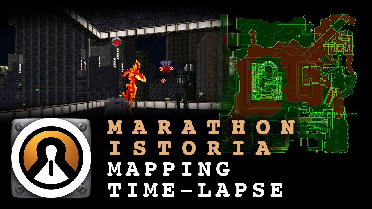 Marathon: Istoria - Mapping Time-lapse [Map 5: Central Command] - YouTube