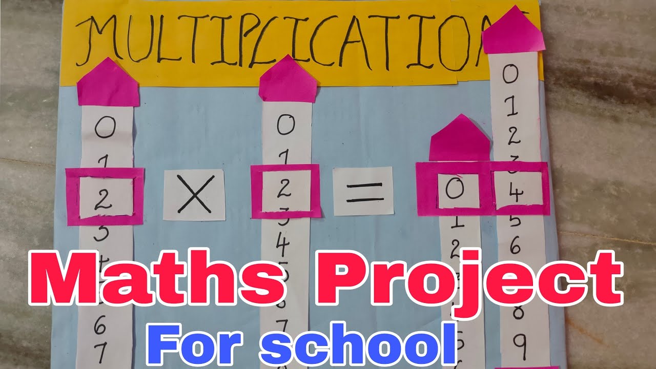 Maths Working Model || Multiplication Model for kids||Tables Chart # ...
