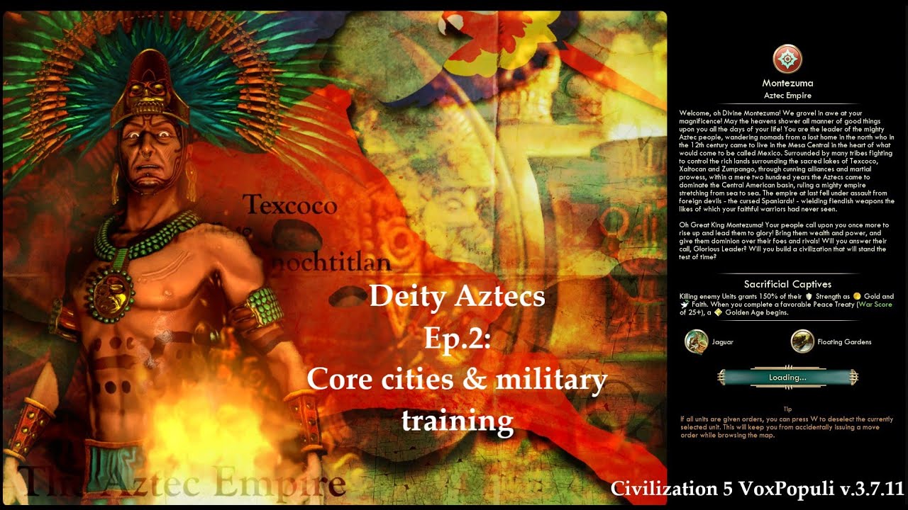Civ 5 Vox Populi: Deity Aztecs - Ep.2: Core cities & military training ...