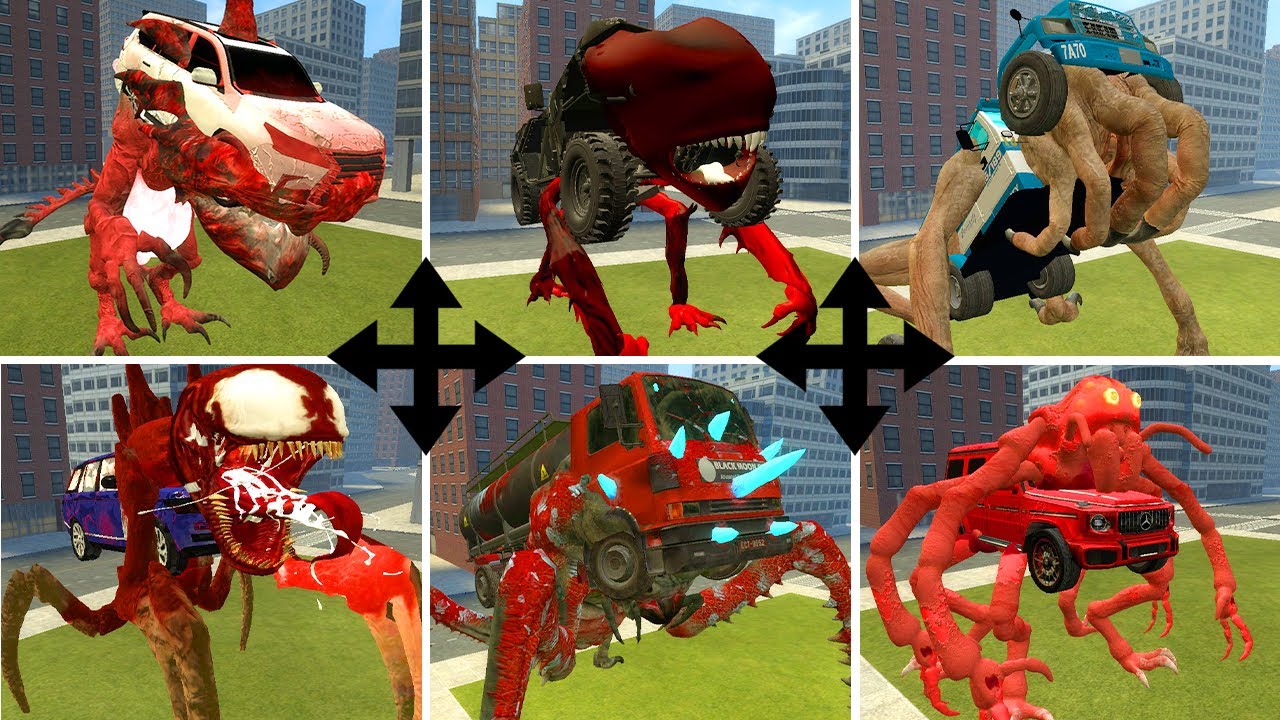 CAR MONSTER: alpinist_cartoon_car, cicada_cartoon_car, truck_yeah_cartoon, cruiser_cartoon In ...