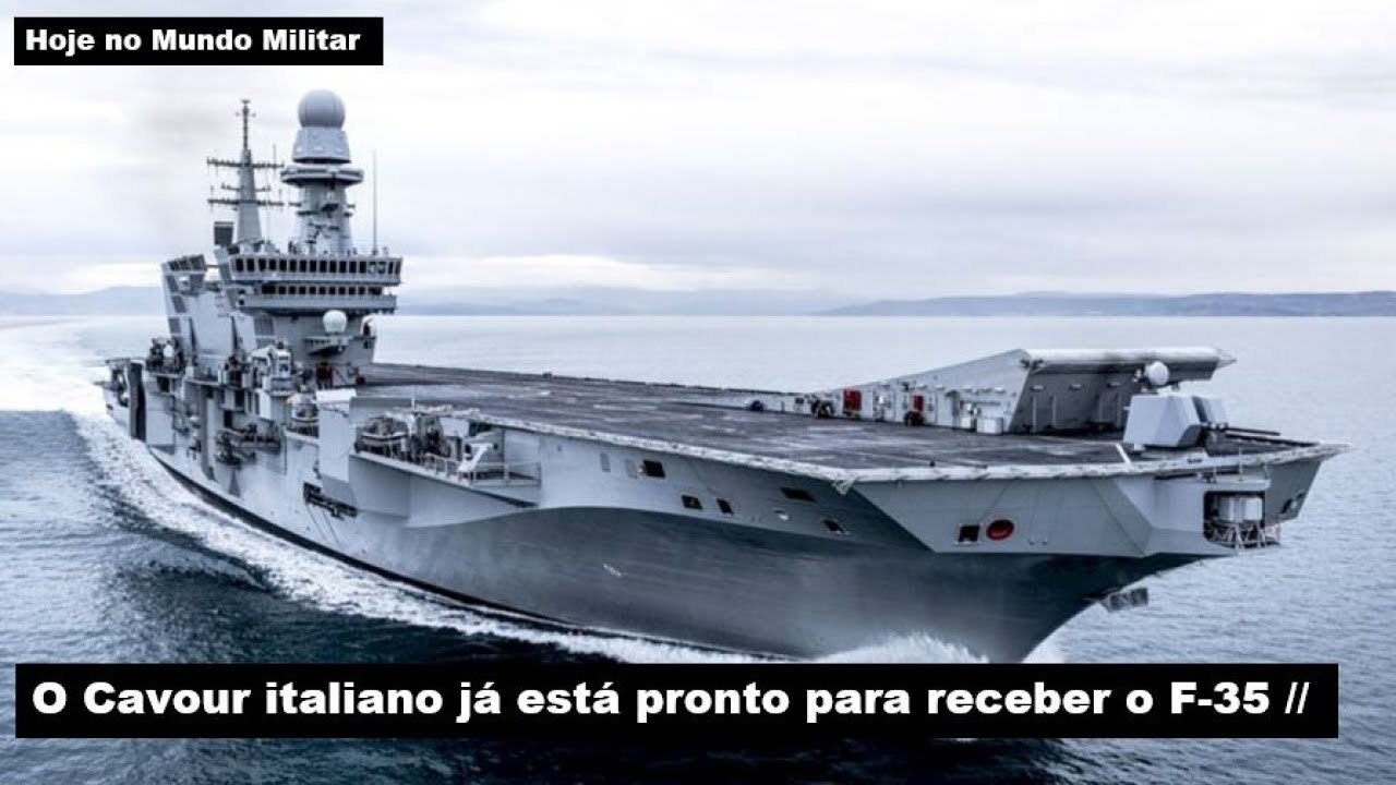 O Cavour italiano já está pronto para receber o F-35 - YouTube