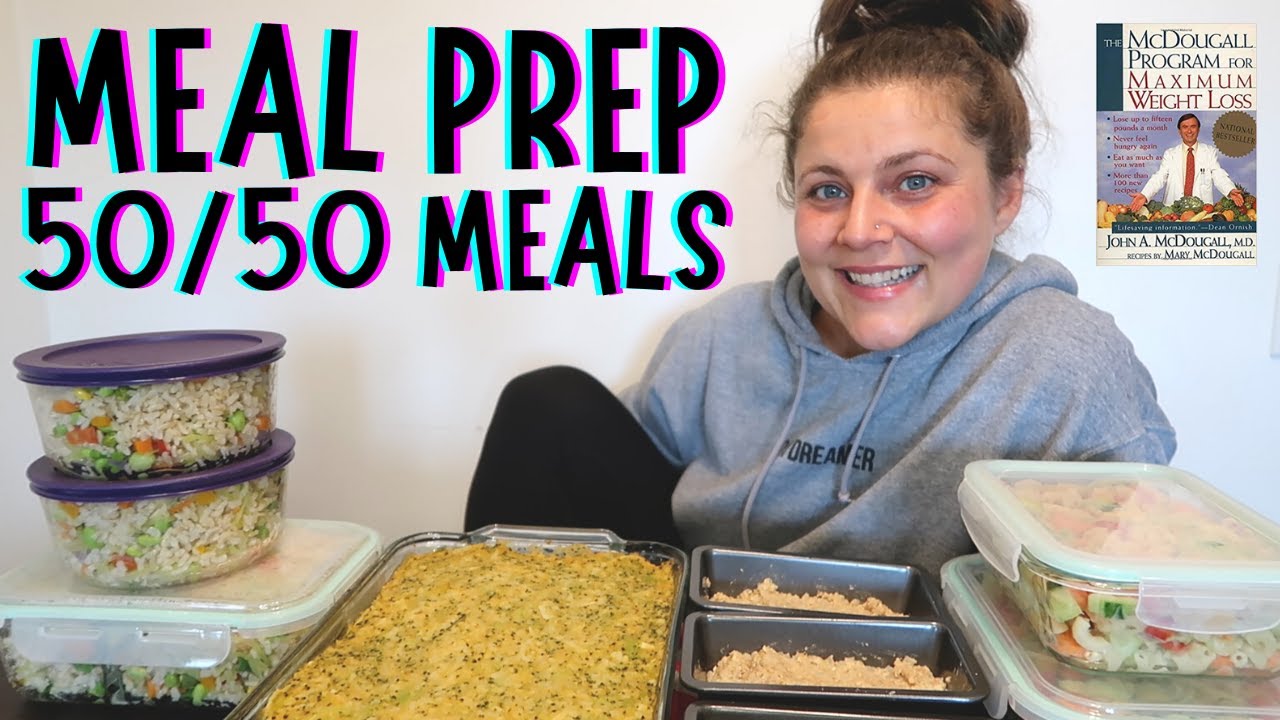 MEAL PREP - 50/50 Meals for Maximum Weight Loss - YouTube