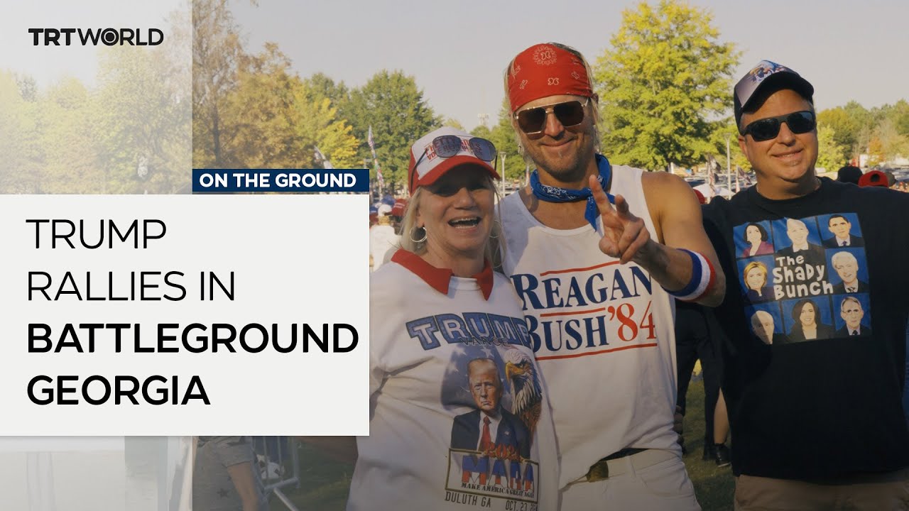 Trump holds campaign rally in battleground Georgia - YouTube