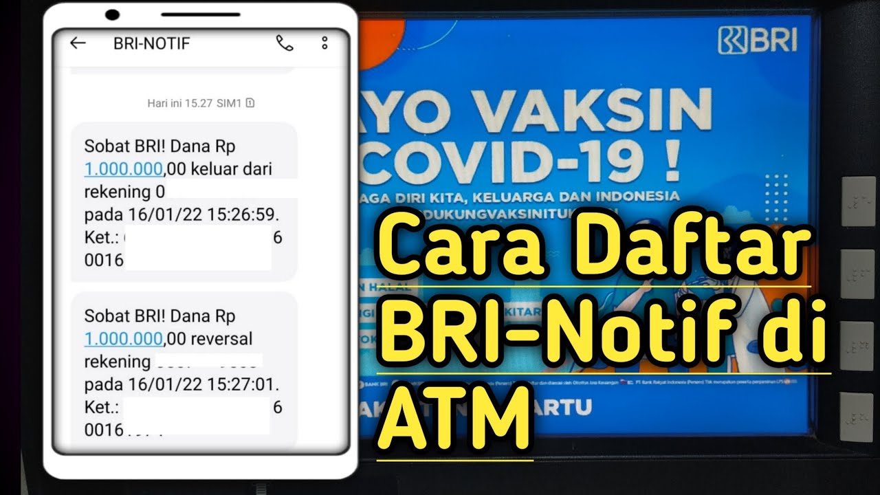 Cara daftar SMS Notifikasi BRI - YouTube