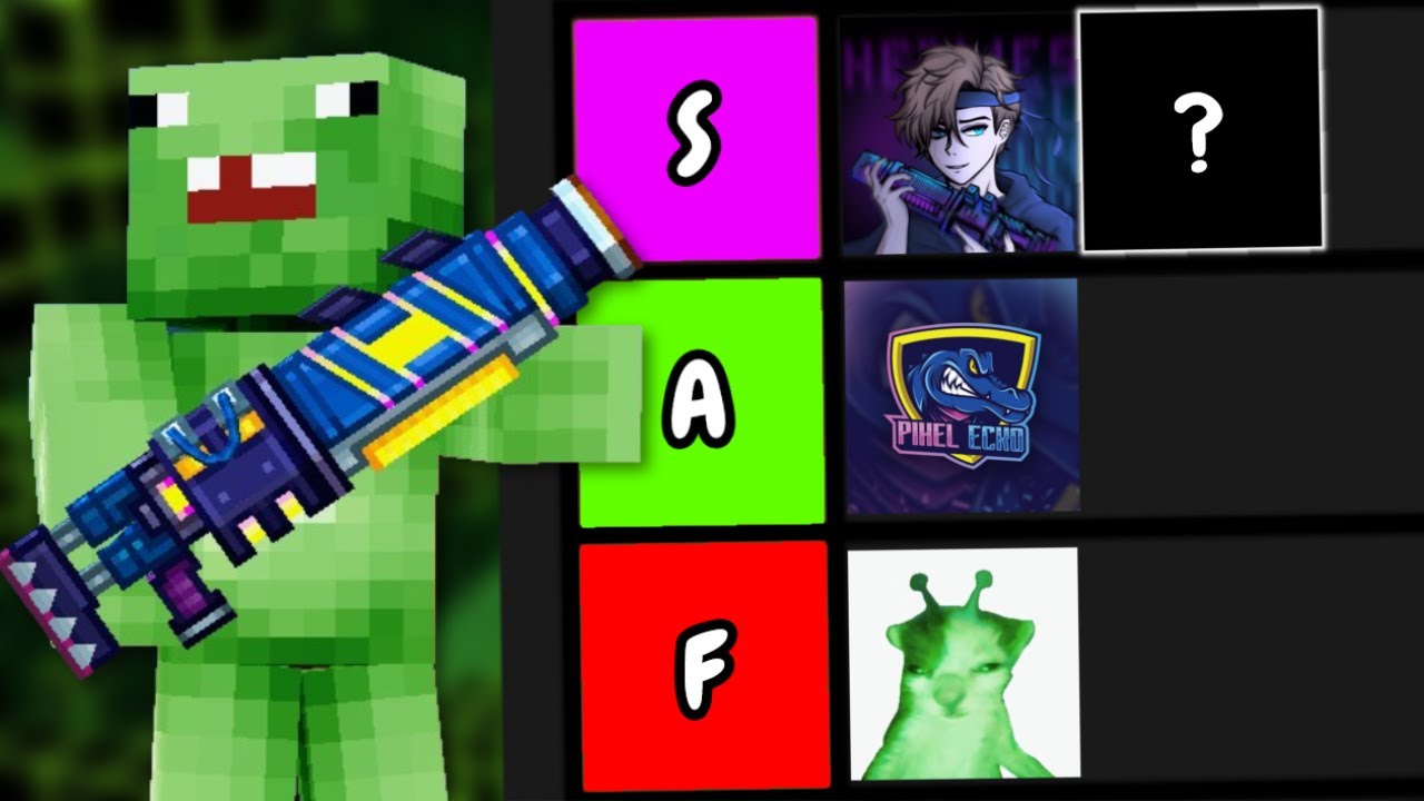 Ranking Pixel Gun 3D Youtubers In a TierList! (2025) - YouTube