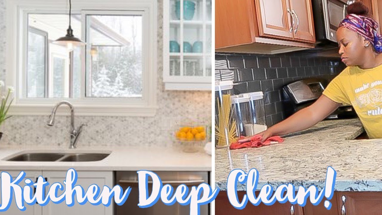 CLEAN WITH ME!! KITCHEN EXTREME DEEP CLEAN! SPEED CLEANING! - YouTube