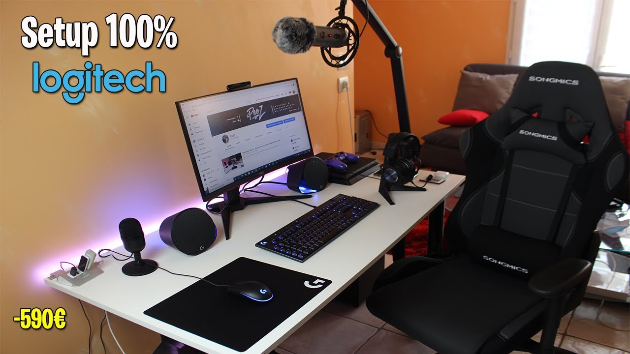 j'ai acheté un setup gaming 100% Logitech ! (sans pc gamer) - YouTube
