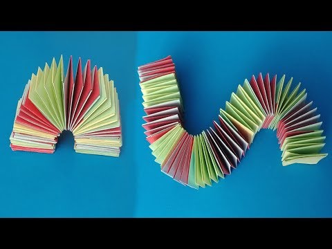 Kağıttan Stres Yay Yapımı / Paper  Spring Stress