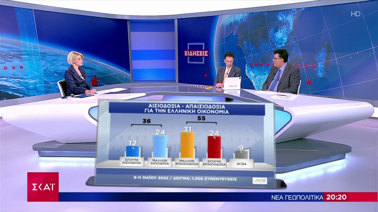 Η Μεγάλη Δημοσκόπηση του ΣΚΑΪ | Βραδινό δελτίο | 12/05/2022 - YouTube