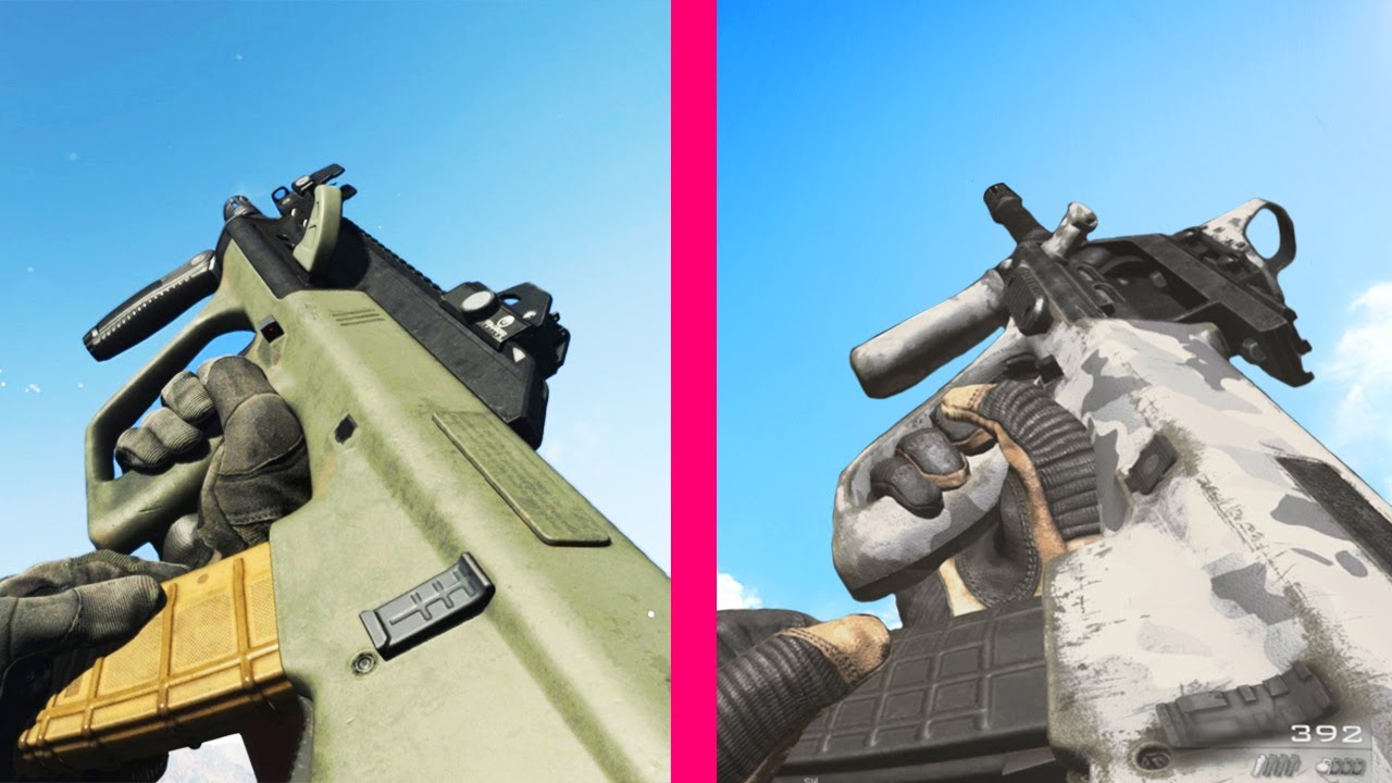 Call of Duty Modern Warfare vs Modern Warfare 2 Remastered - Weapons ...