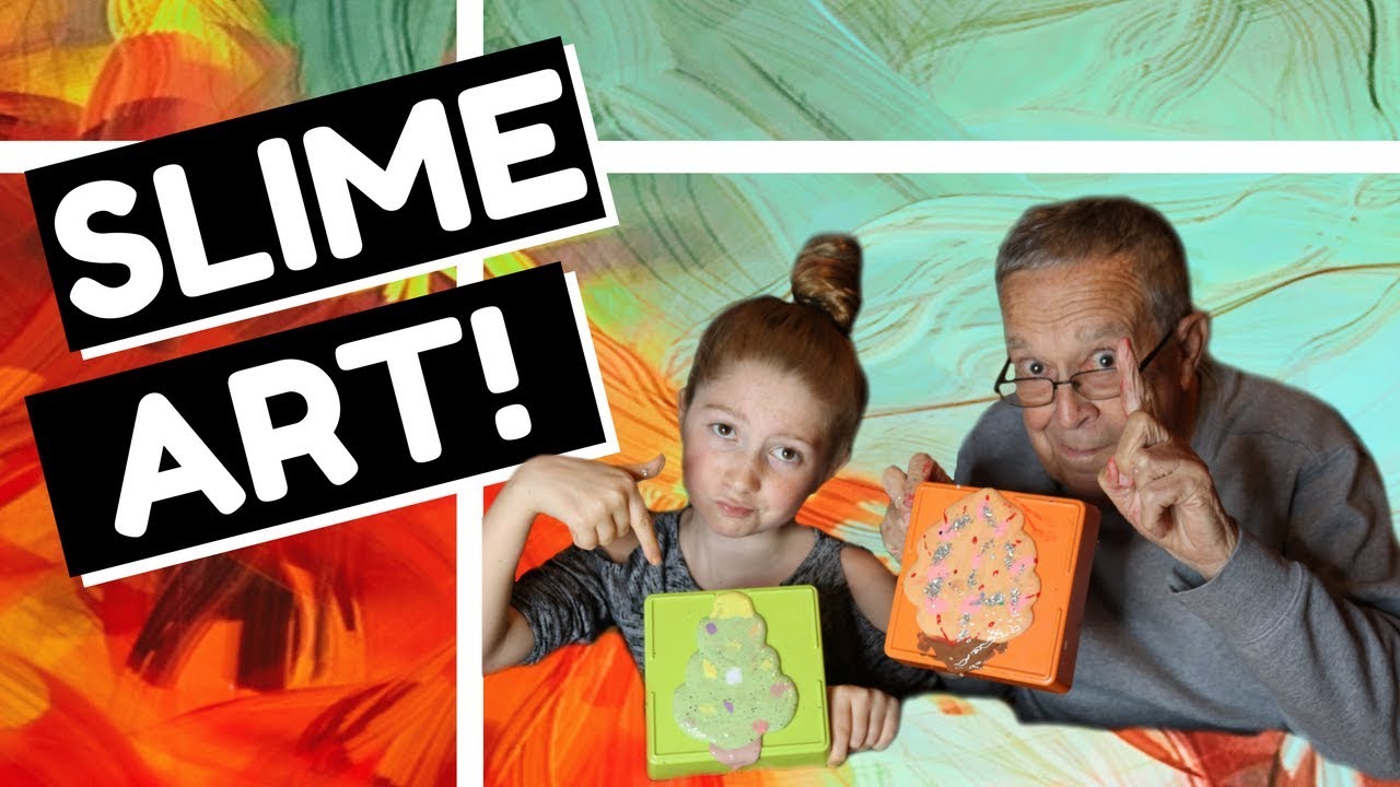 SLIME ART CHALLENGE WITH GRANDPA!!! | Rilyn Dinyae - YouTube