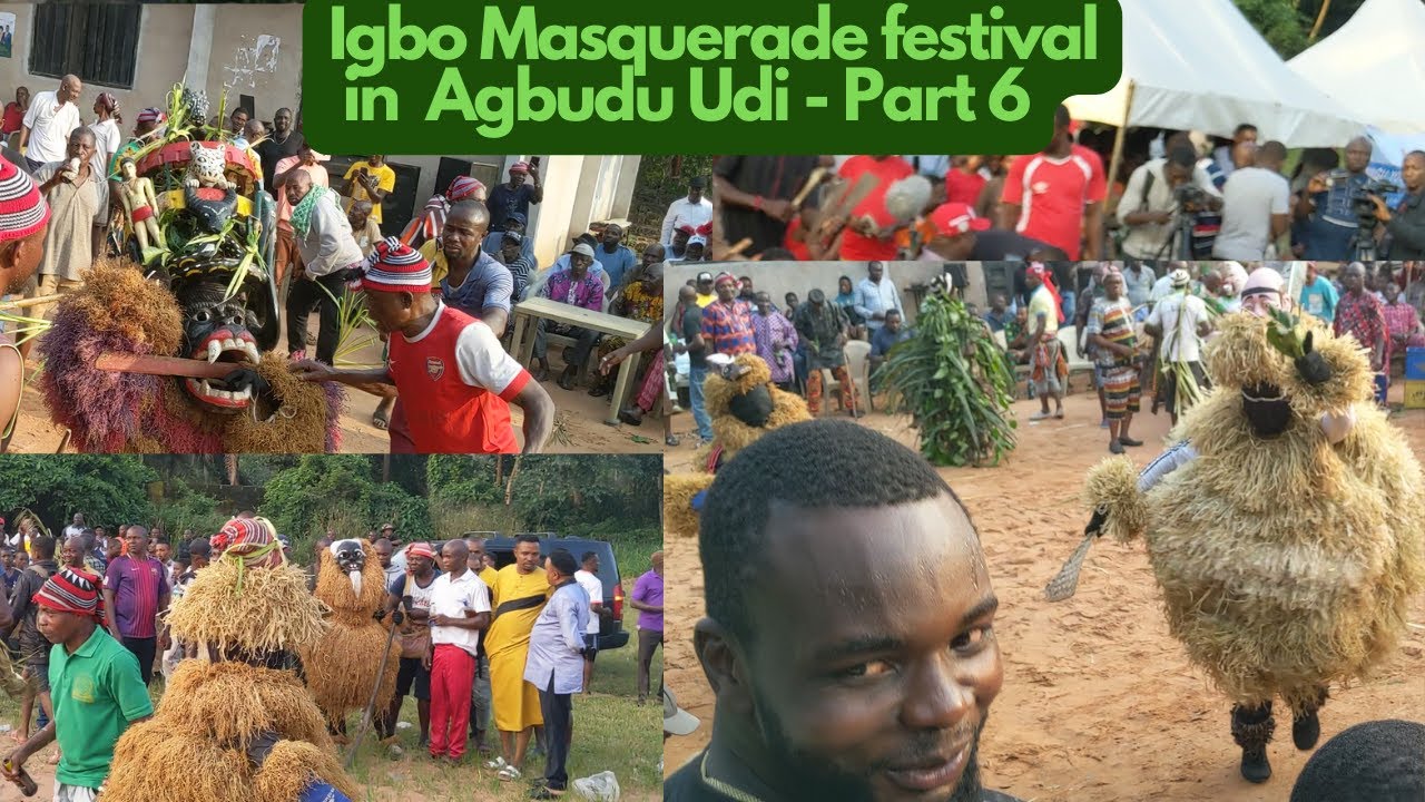 Igbo Culture | Mmanwu masquerade festival in Obinagu Udi, Nigeria - YouTube