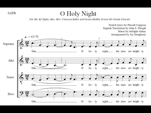 O Holy Night - SATB A Cappella - By Jay Dougherty - YouTube