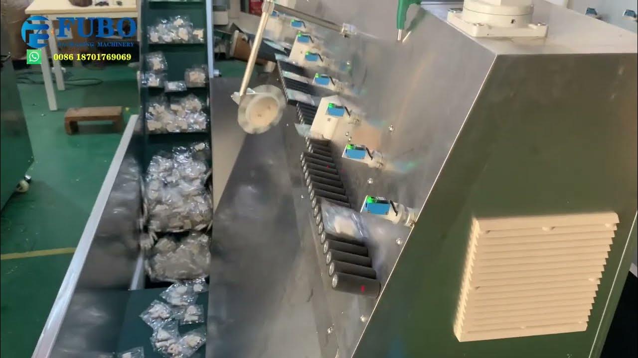 sachet sorting machine | sachet counting machine | capsules sachet sorting counting system - YouTube