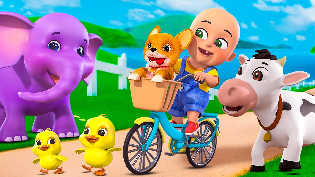 Bingo Meets Farm Animals Song | Old Macdonald Had Cow +More Yes Bobo ...